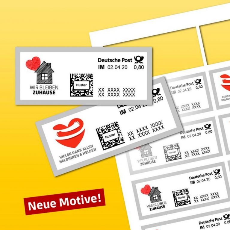 Deutsche Post bietet Corona-Motive für Internetmarke an - Deutsche ...