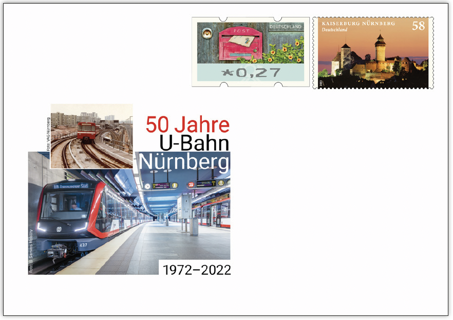 Gedenkganzsache „50 Jahre U-Bahn Nürnberg“ - Deutsche Briefmarken-Revue