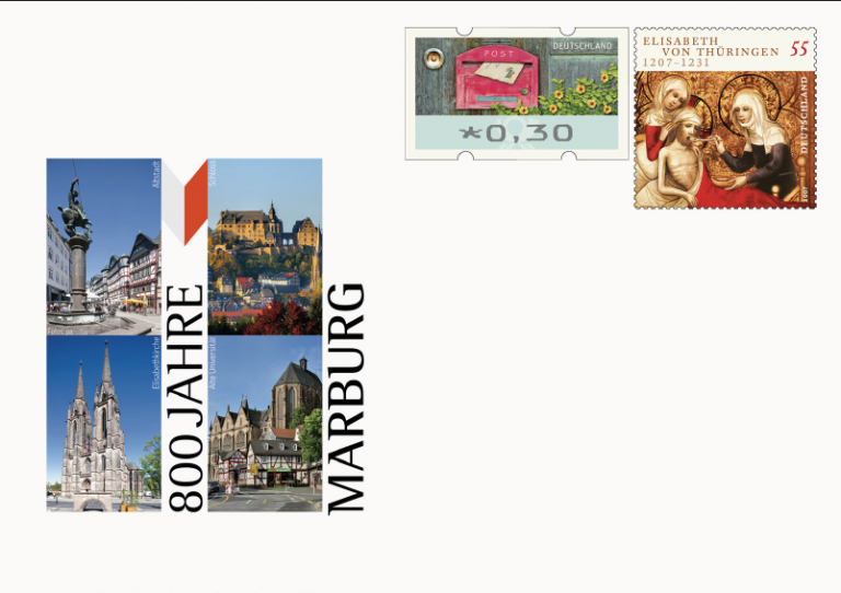 Gedenkganzsache „800 Jahre Marburg” - Deutsche Briefmarken-Revue