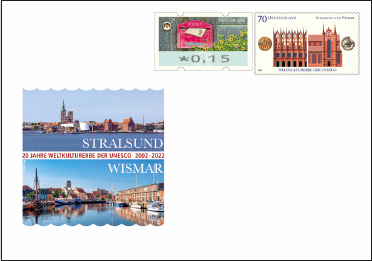 Gedenkganzsache „20 Jahre Weltkulturerbe der UNESCO – Stralsund und Wismar“ - Deutsche ...