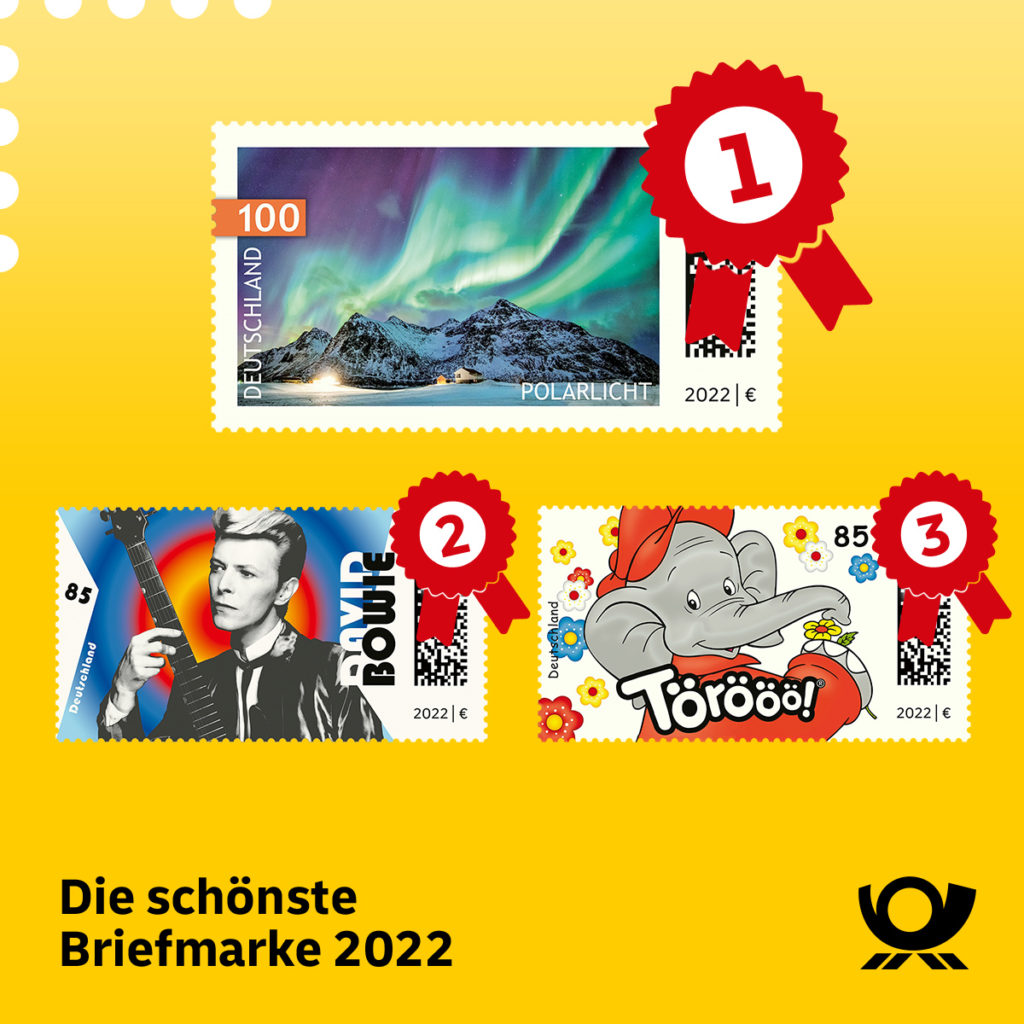 „Polarlicht“ ist Deutschlands schönste Briefmarke 2022 - Deutsche Briefmarken-Revue